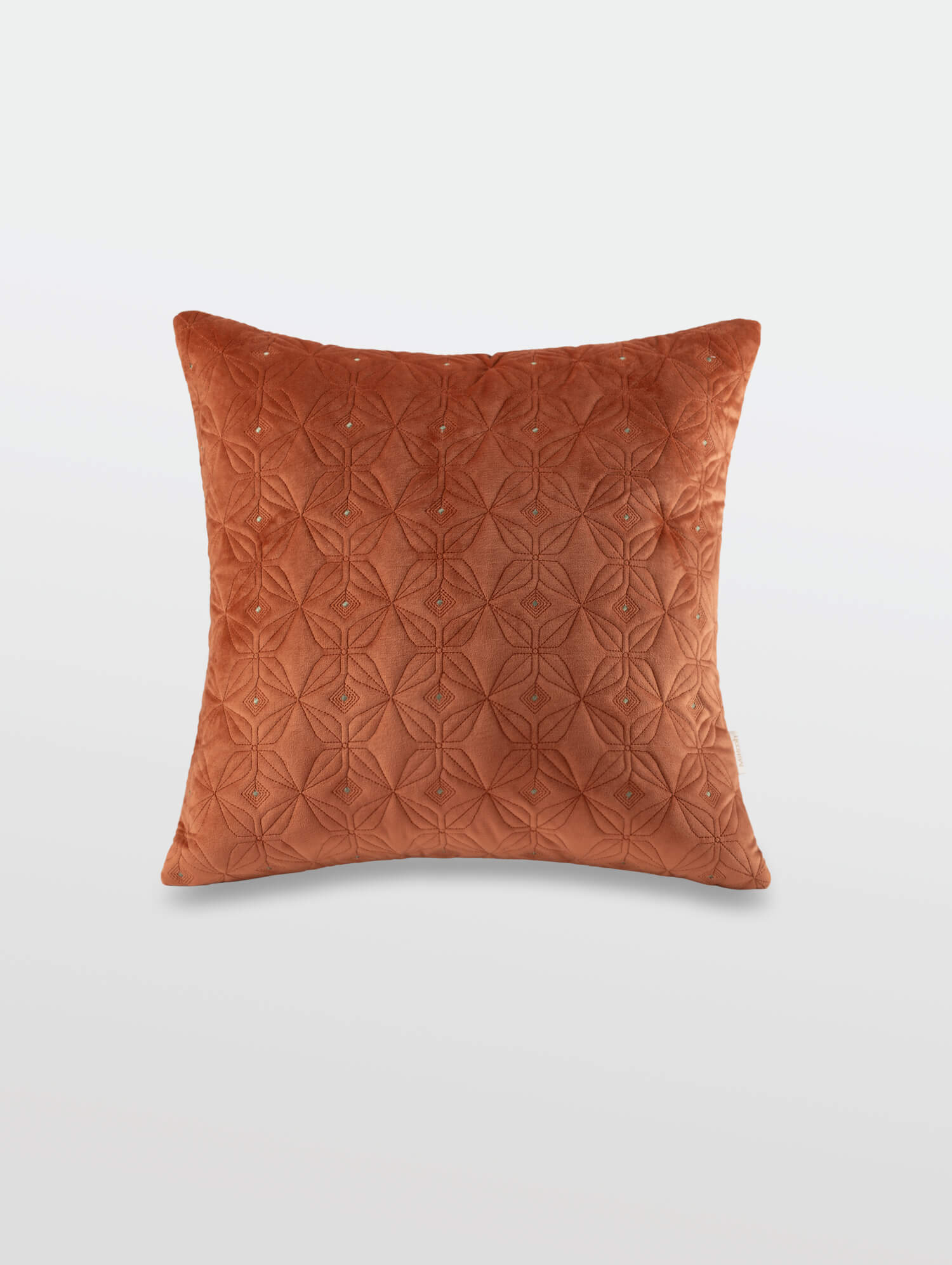 Shop Vallian Bagh Rust Cushion | Elegant Home Furnishing | MiRooh – Mirooh