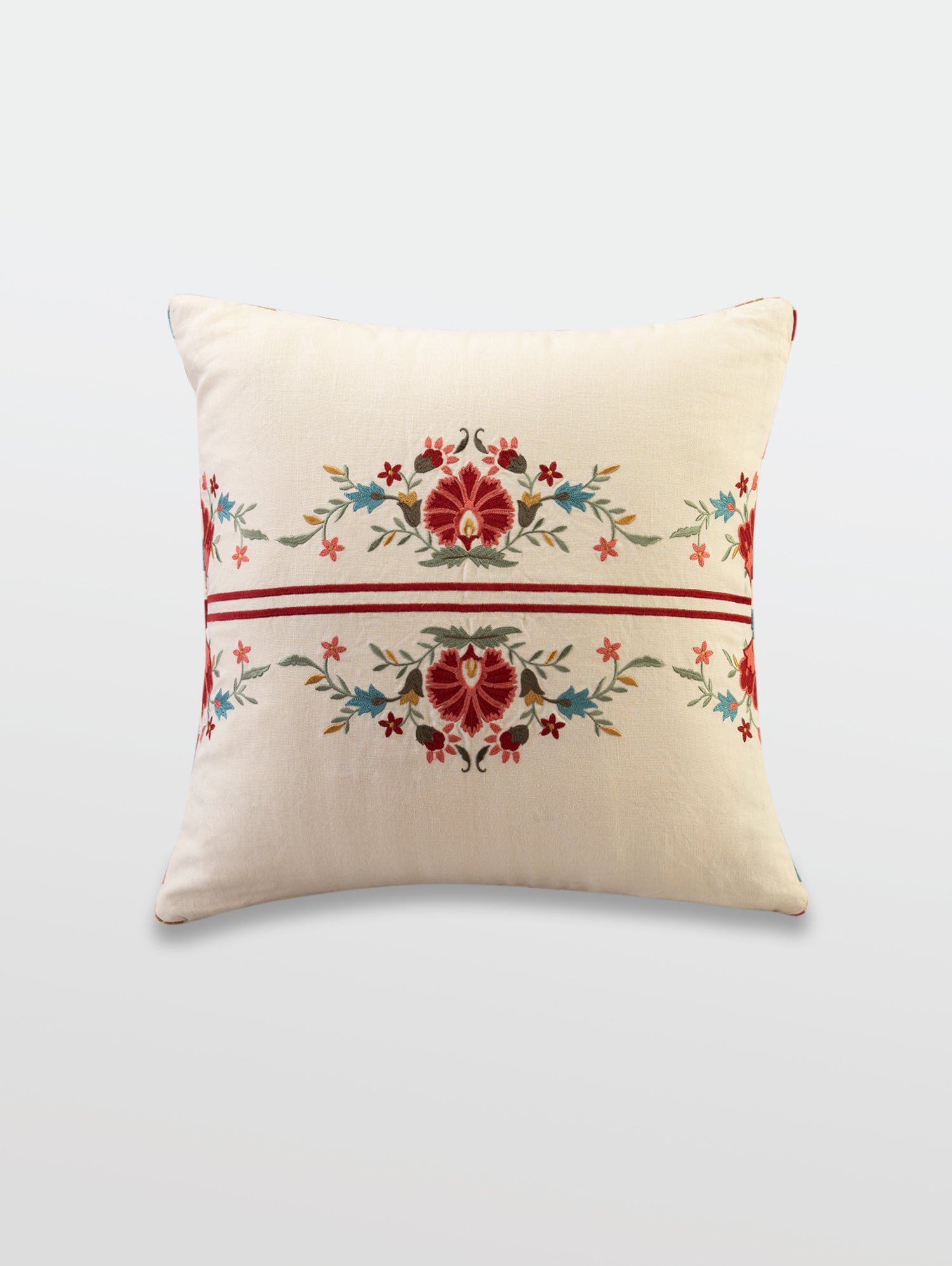 Buy Best Sheen Ivory Cushion I Embroidery Cushions for Sofa and Living ...